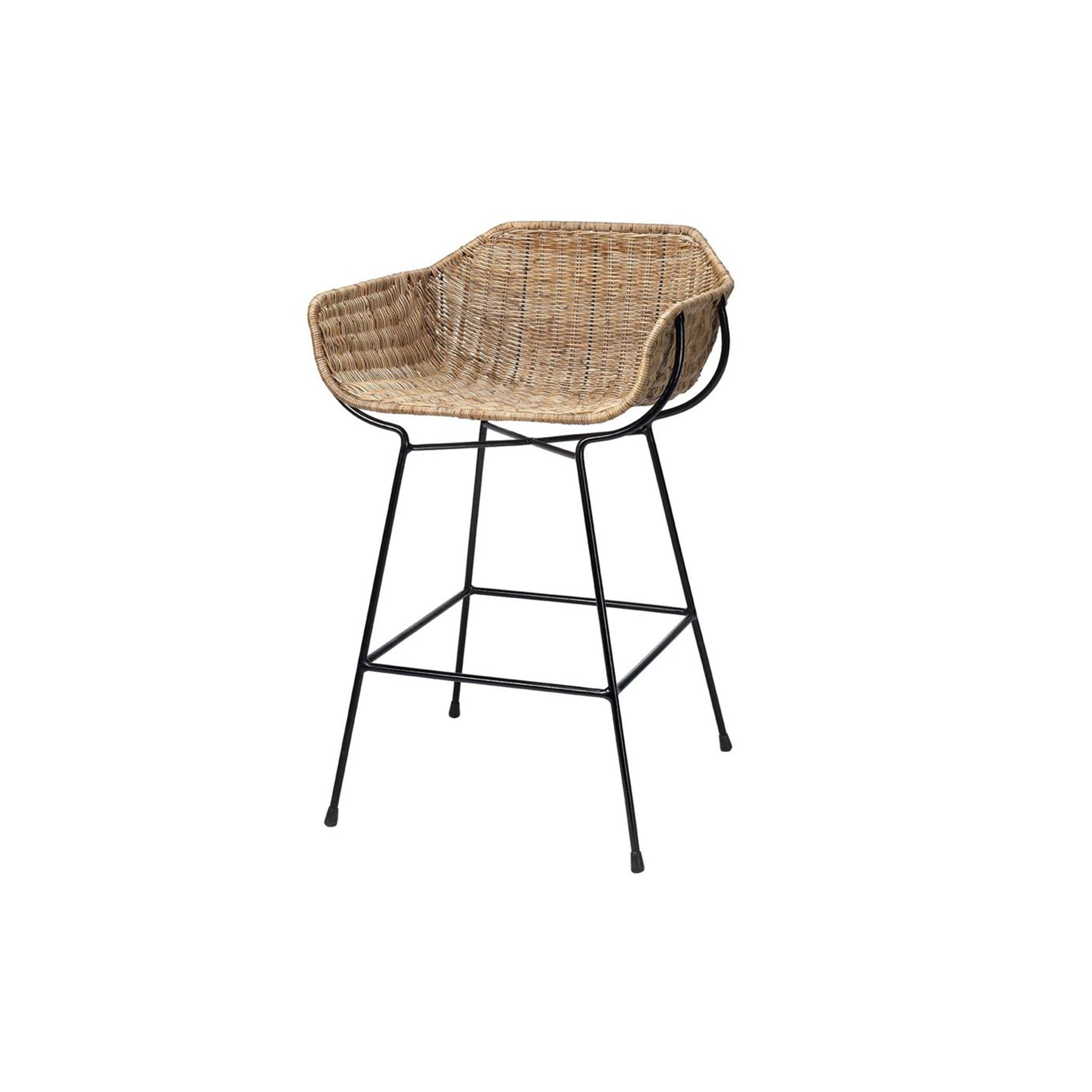 Caspara Rattan Counter Stool | Wisteria
