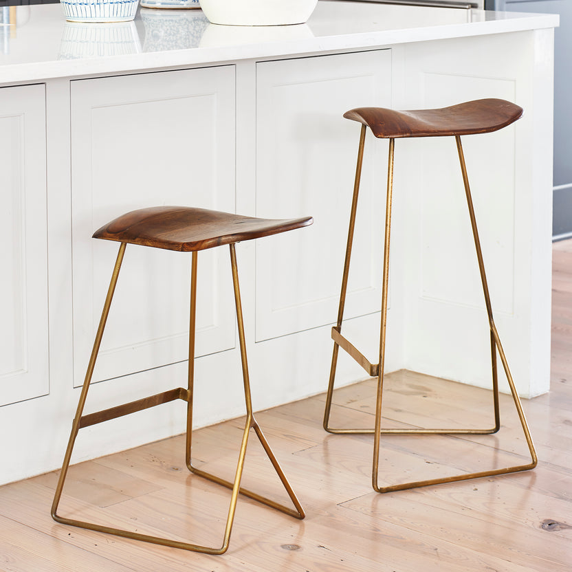 Mid Century Stool and Eclectic Poufs | Wisteria