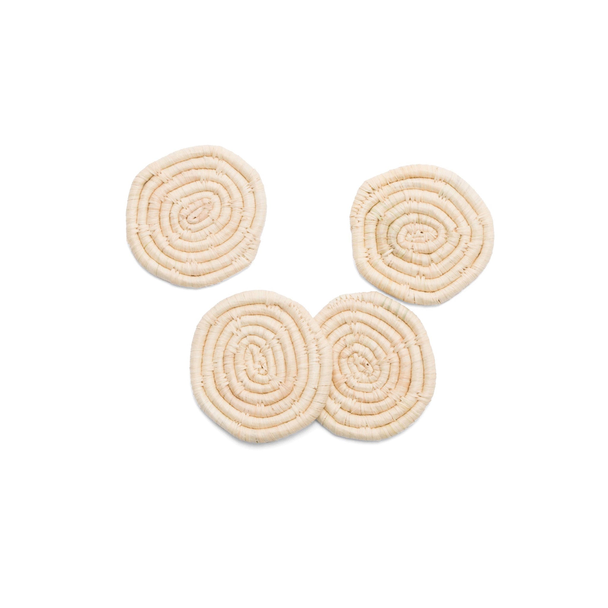 Base Raffia Neutral Coasters | Wisteria